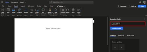 How To Insert Equation In Word TechCult