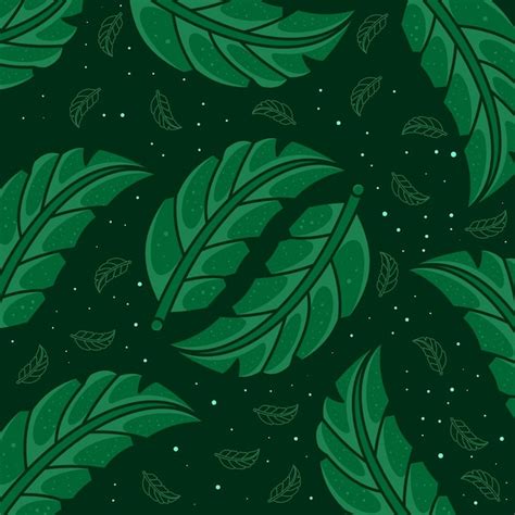 Premium Vector Leaf Seamless Patterns Vector Illustration