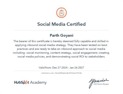 Hubspotcertified Socialmediamarketing Digitalstrategy Contentmarketing Parth Goyani