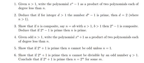 Solved Given N Write The Polynomial X As A Chegg Com