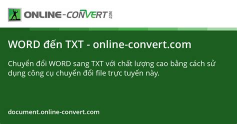 WORD Sang TXT Online Convert Com