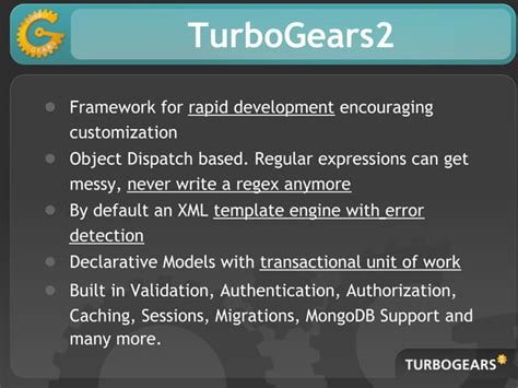 rapid prototyping with turbogears2 ppt