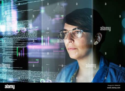 Getting To Work On Her Code A Young Computer Programmer Looking