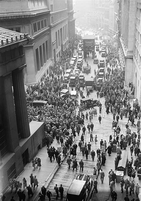 Stock Market Crash Called Black Tuesday Hits On October 29 1929