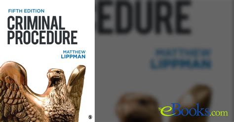 Criminal Procedure 5th Ed By Matthew Lippman Ebook