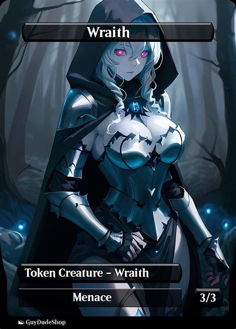 Wraith Token Proxy Card Anime Waifu Etsy