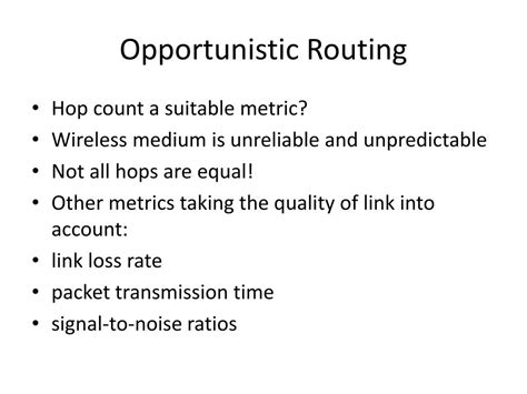Ppt Soar Simple Opportunistic Adaptive Routing Protocol For Wireless