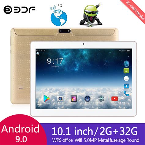 BDF 10.1 in Tablet, 2GB RAM 32GB ROM, Android 9.0, WIFI+Bluetooth+3G ...