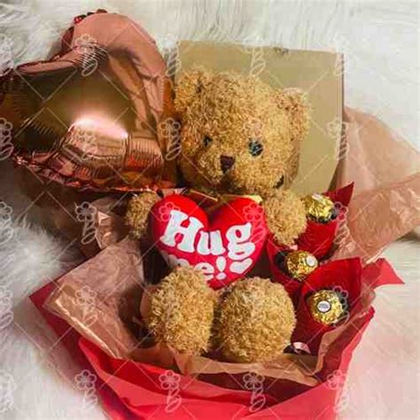 Ferrero Rocher Bouquet With Teddy Bear