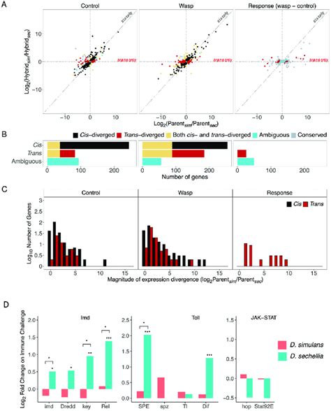 Expression Divergence Of Immune Responsive Genes Between D Simulans Download Scientific