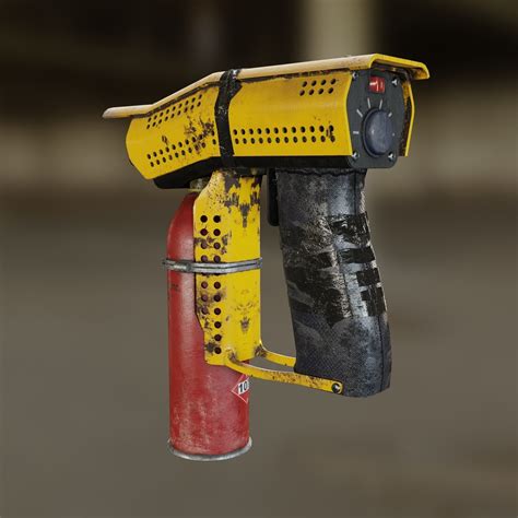 3d Model Diy Small Flamethrower Vr Ar Low Poly Cgtrader