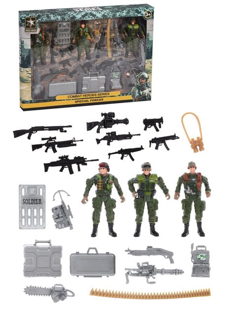 Игровой набор Военный Наша Игрушка Солдатики Танк 21 предмет купить по ...