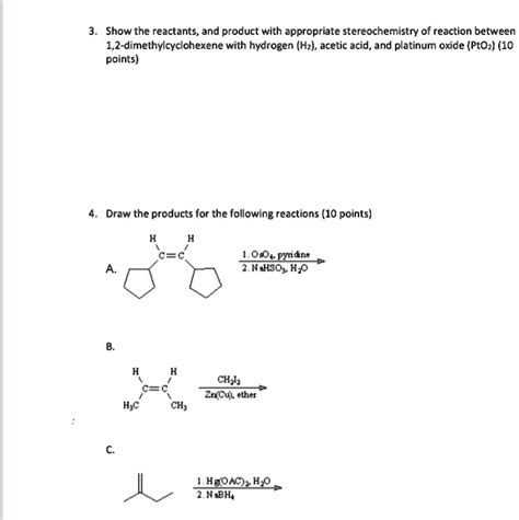SOLVED: Show the reactants, and product with appropriate stereochemistry of reaction between 1,2 ...