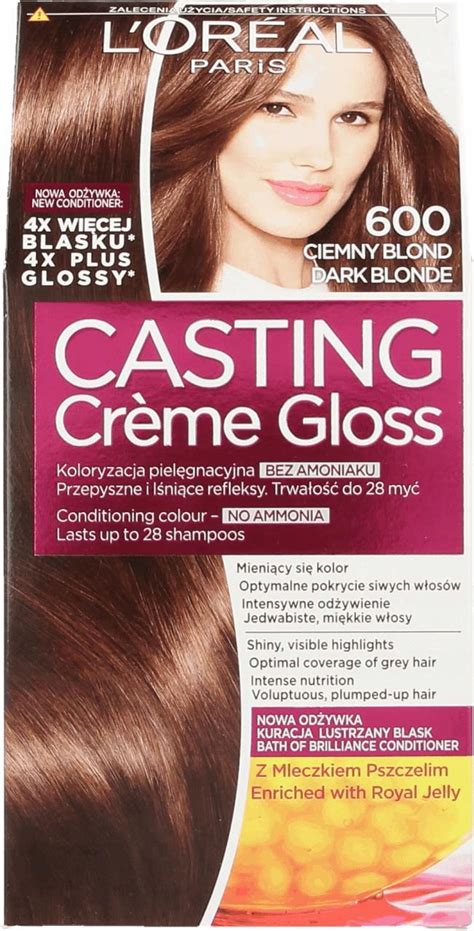 LOREAL CASTING CREME GLOSS SZAMPON KOLORYZUJĄCY GAMA NATURALNE BLONDY ...