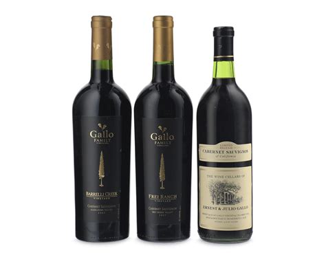 Mixed Gallo Wines 1978 2007 E And J Gallo Cabernet Sauvignon