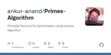 GitHub Ankur Anand Primes Algorithm Primality Test And It S Optimization Using Various Algorithm
