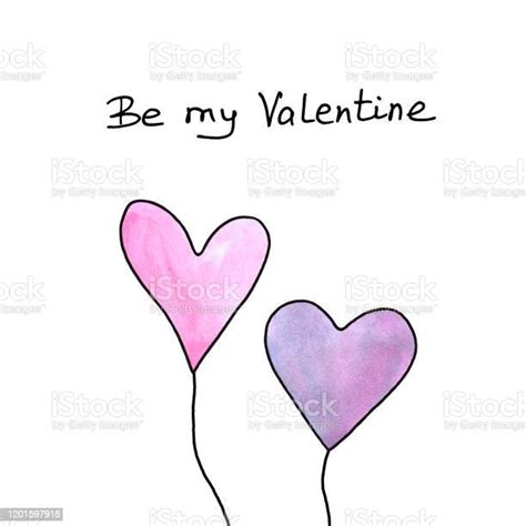 흰색 배경에 고립 된 분홍색 하트 쌍 사랑 로맨스의 상징 엽서 용 템플릿입니다 발렌타인 데이 생일 어머니의 날 인사말 카드 웹에 대한 간단한 그림 손으로 그린 공휴일에 대한