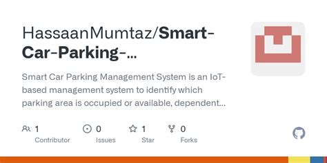 Github Hassaanmumtaz Smart Car Parking Management System Final Year Project Smart Car