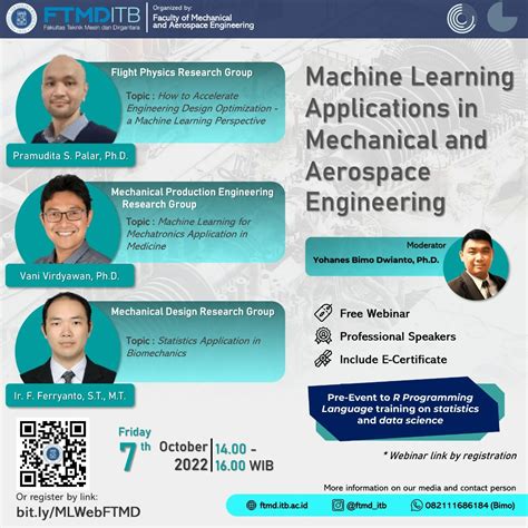 Ftmd Mempersembahkan Webinar Machine Learning Applications In