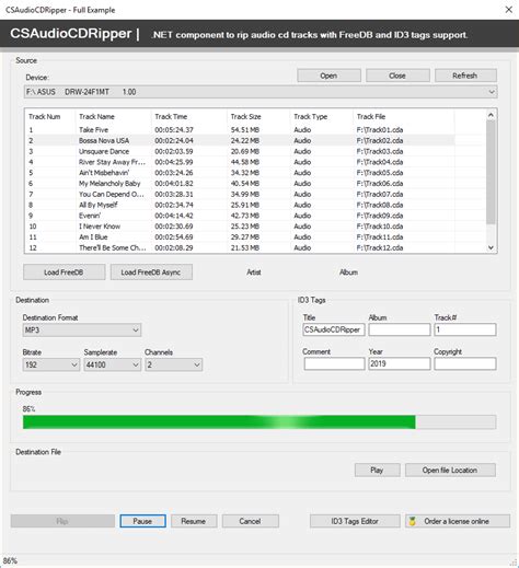 Github Microncode Comcsaudiocdripper Net Component To Rip The Audio Cd Tracks With Freedb