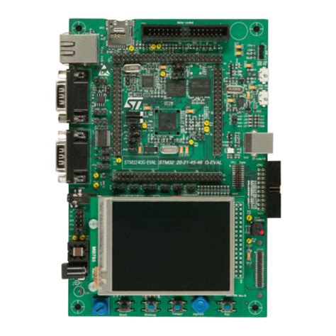 St Stm3240g Eval User Manual Pdf Download Manualslib