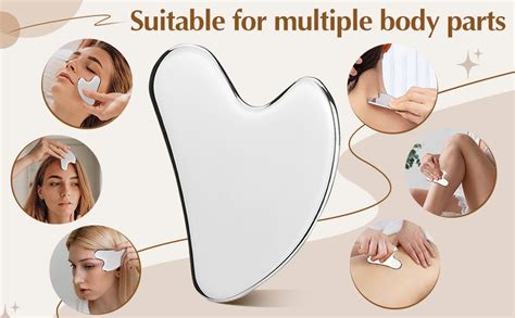 Flagest Stainless Steel Gua Sha Facial Tools Face Massage Tools