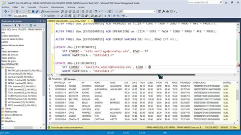 Campos Calculados En Sql Server Ver La Forma De Modificar Una Tabla