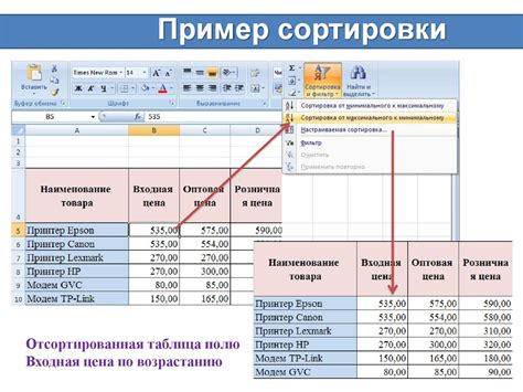 Сортировка и фильтрация данных презентация онлайн