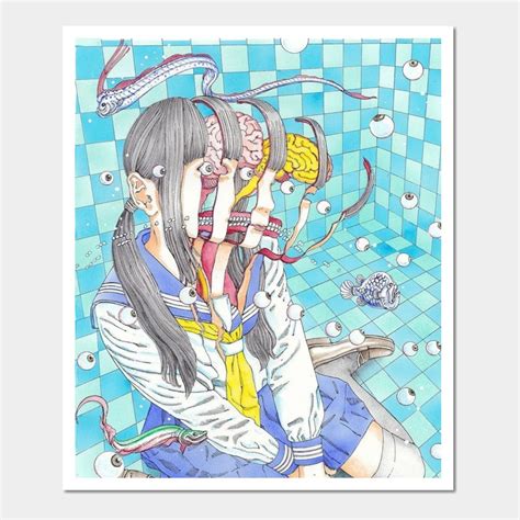Shintaro Kago Wall And Art Print Shintaro Kago Manga Art Japanese
