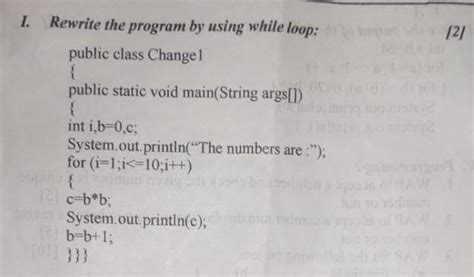 Write The Following Program Using While Loop