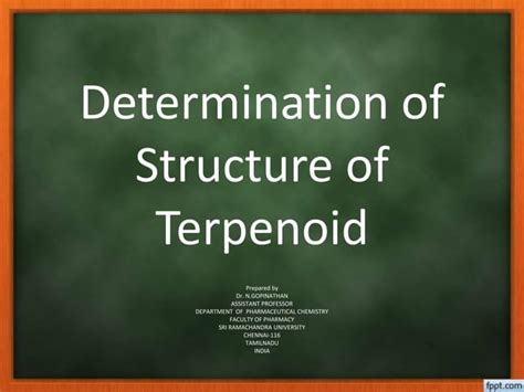 5determination Of Structure Of Terpenoid Pptx