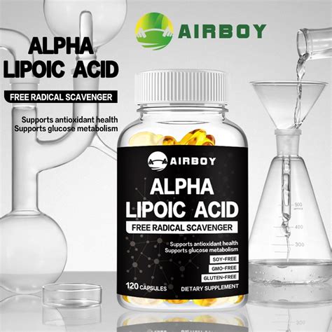 Alpha Lipoc Acid Free Radical Scavenger สารต้านอนุมูลอิสระ Health And Glucose Metabolsm 120