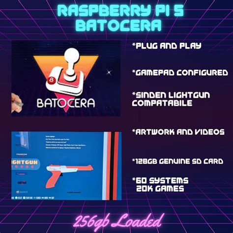 Raspberry Pi 5 With Batocera 256gb Sdcard Fully Configured Plug And Play 20k 60 Systems Etsy Raspberry Pi 5 With Batocera 256gb Sdcard Fully Configured Plug And Play 20k 60 Systems Etsy