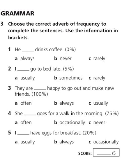 Grammar 3 Choose The Correct Adverb Of Studyx