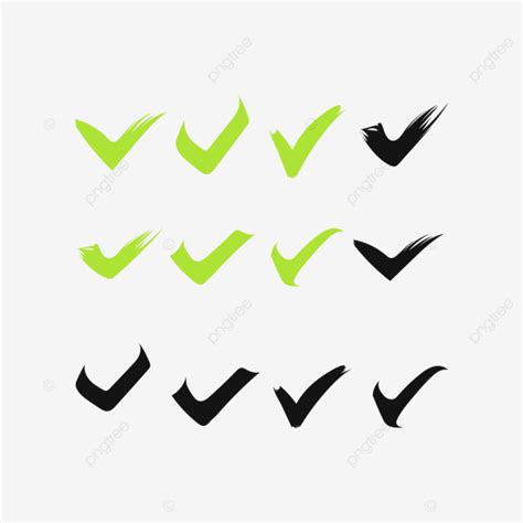 check mark and cross icon set vector check mark cross png and vector
