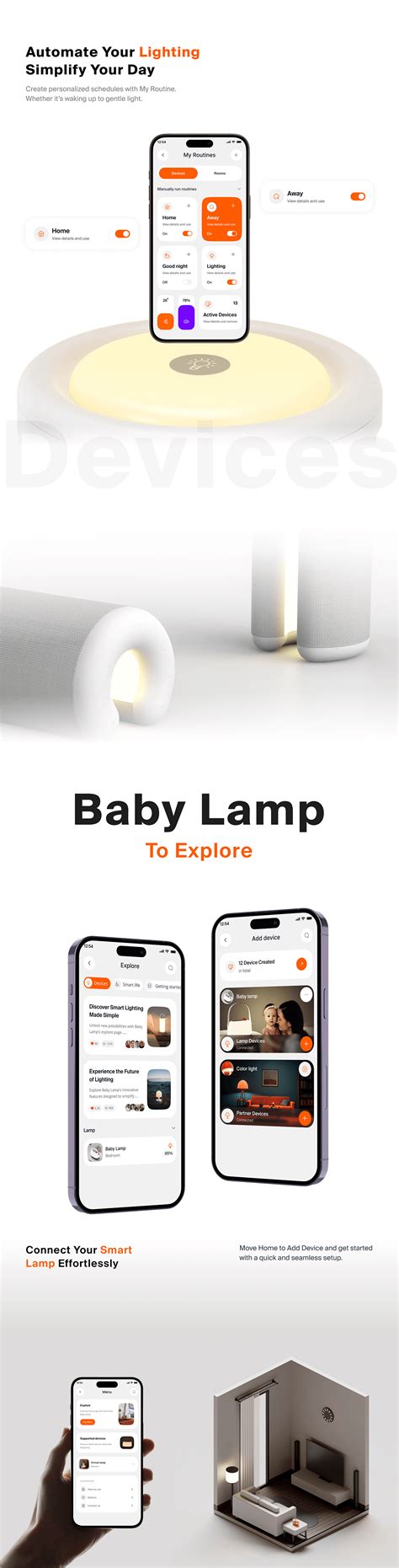 Smart Lamp Controlling Mobile App Behance