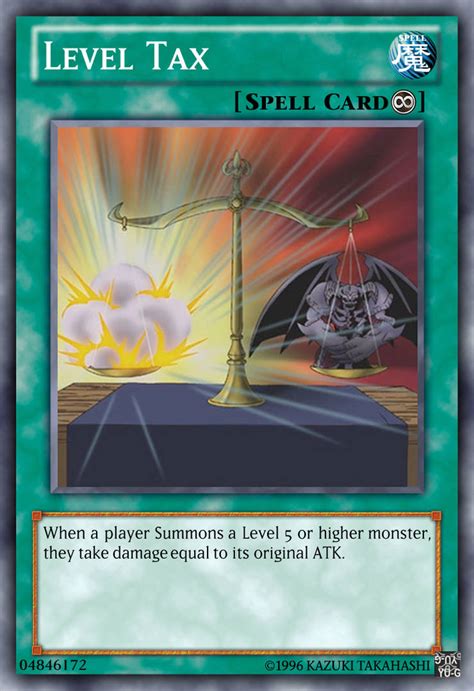 Level Tax Yu Gi Oh Custom Card By The Kc Express On Deviantart
