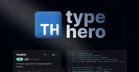 typehero all you need to become a typescript menace r hypeurls