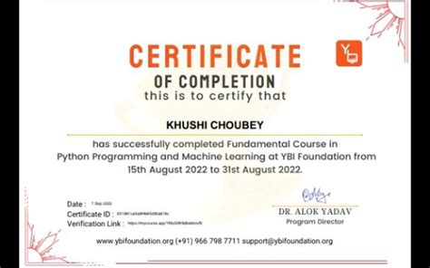 khushi choubey on linkedin ybifoundation ybif internship