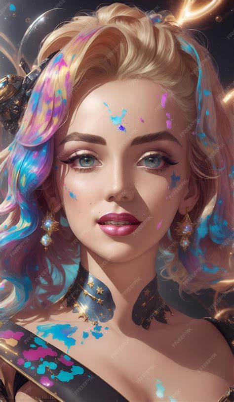 Premium Ai Image Beautiful Girl Dirty Blonde In Color