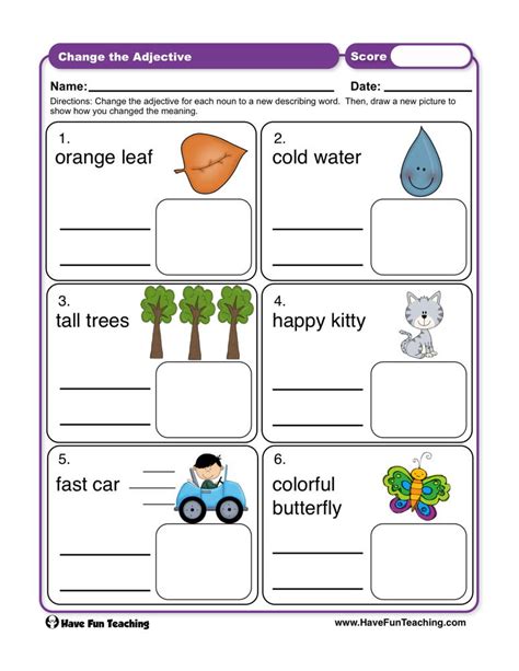 Fun Adjective Activities At Edward Mcfarlane Blog