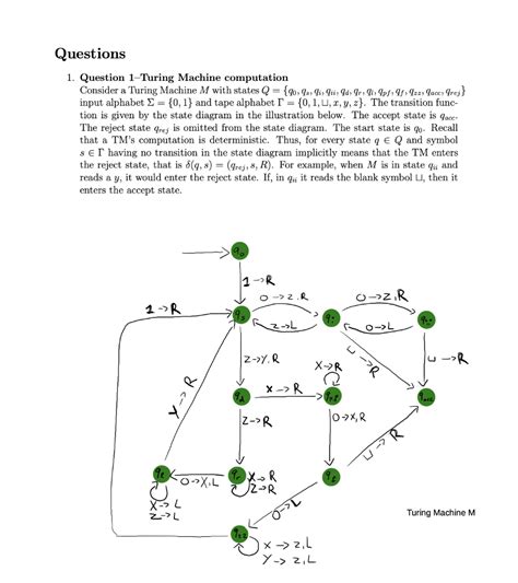 solved questions 1 question 1 turing machine computation