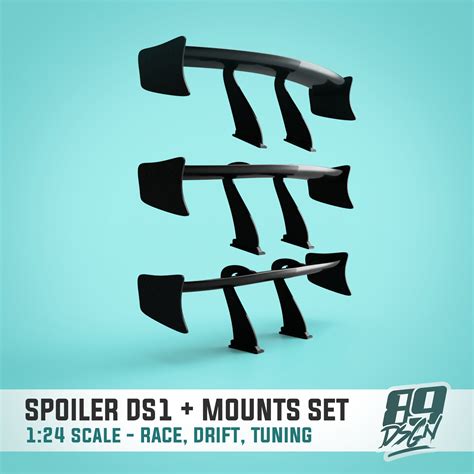 🪶 Spoiler Ds1 Different Mount Options 1 24 Scale Models・ Stl File For ・cults