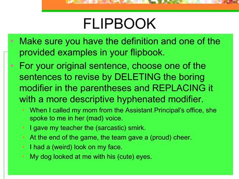 Cat Claw Hyphenated Modifier Ppt