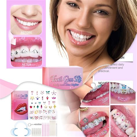 Colored Drill Tooth Decoration Inlay Drill Tool Diy Set Tooth Sticker