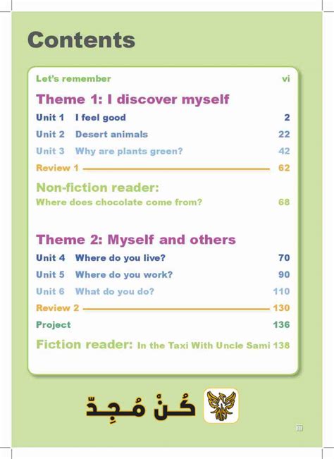 منهج رابعه ابتدائي انجليزي 2022 الترم الأول كن مجد