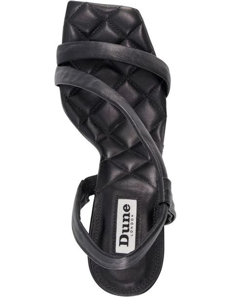 Dune London Marbled Sandals In Black Myer
