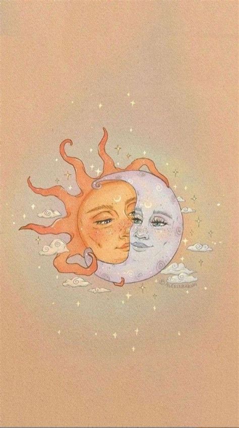 Sun And Moon Aesthetic Art Wallpaper Artofit