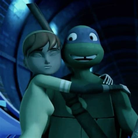 April Oneil And Donatello Tmnt 2012 Icons Tmnt 2012 Tmnt Donatello