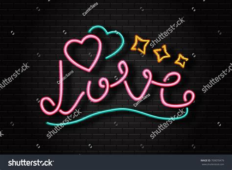 Vector Realistic Isolated Erotic Neon Sign Stock Vector Royalty Free Shutterstock